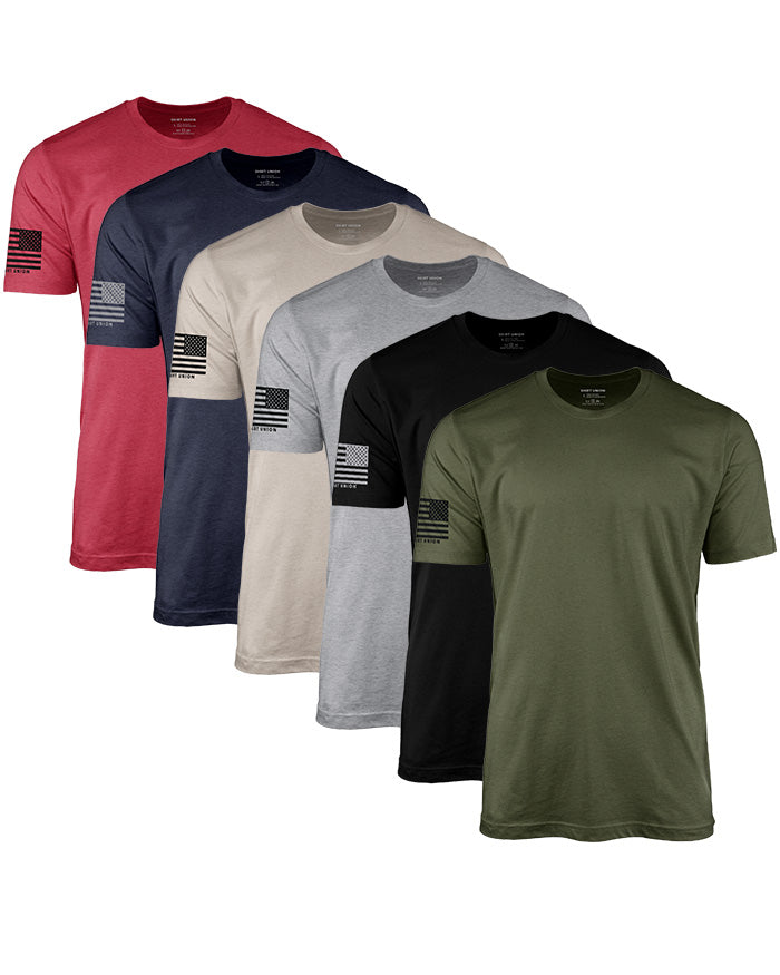 Core Flag T-Shirt Bundle (6 Pack) – ShirtUnion.com